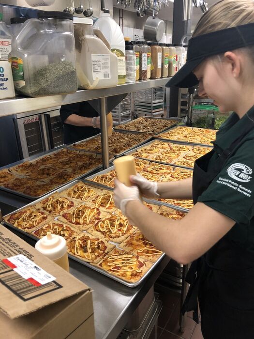 Spicy Chicken Flatbread | USDA Recipe for Schools